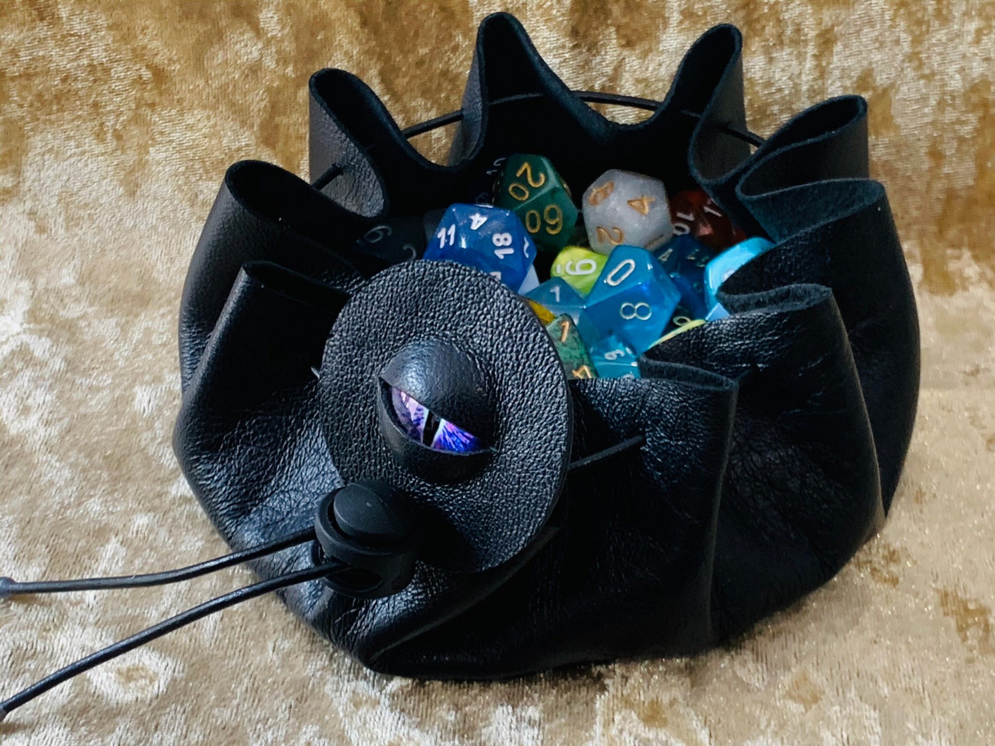 Dungeons and Dragons Leather Dice Bag DnD Dicebag Gifts Coin Pouch