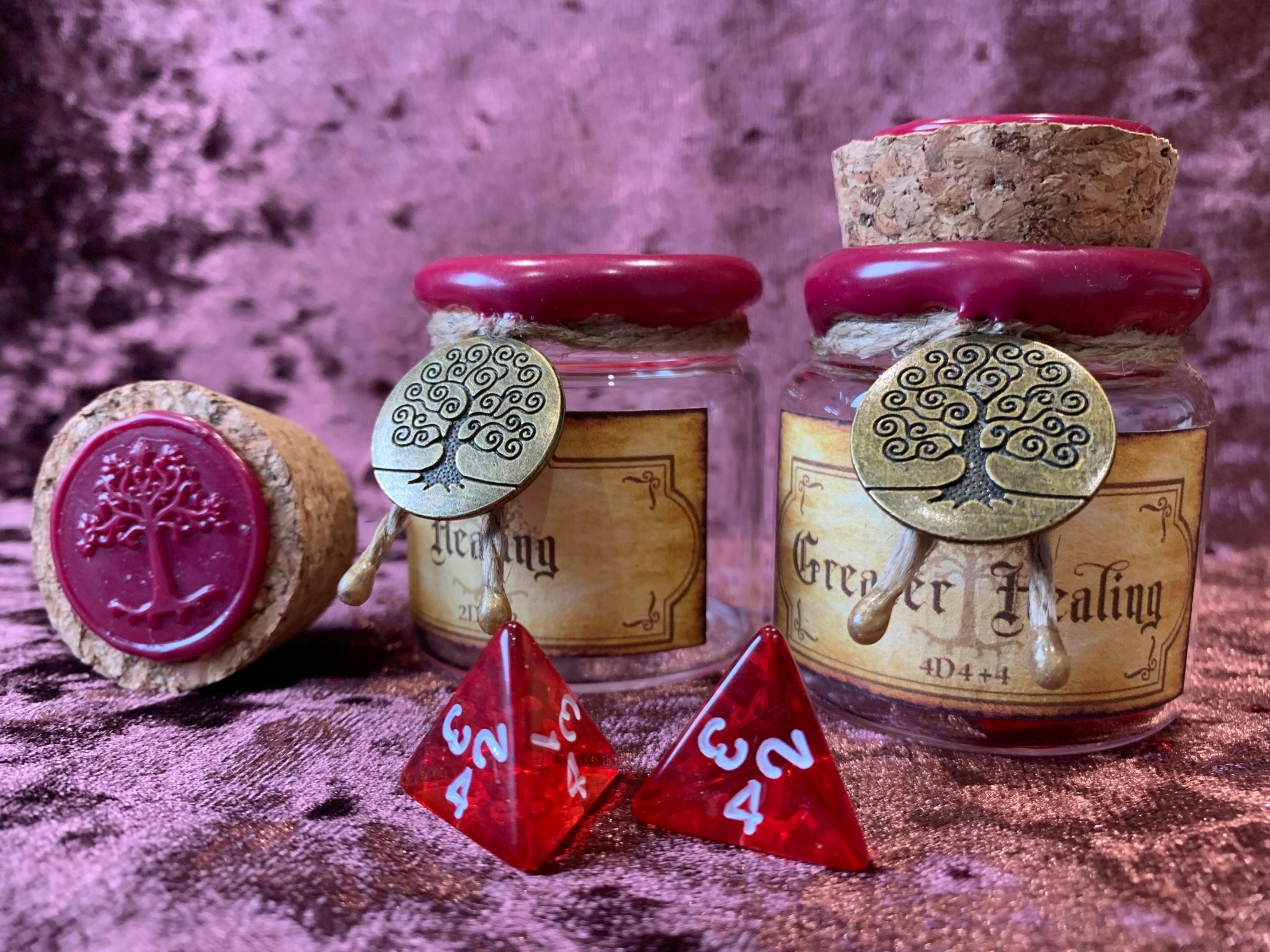 Dungeons and Dragons - 2 set Healing Potions RPG Fantasy Gifts games ...