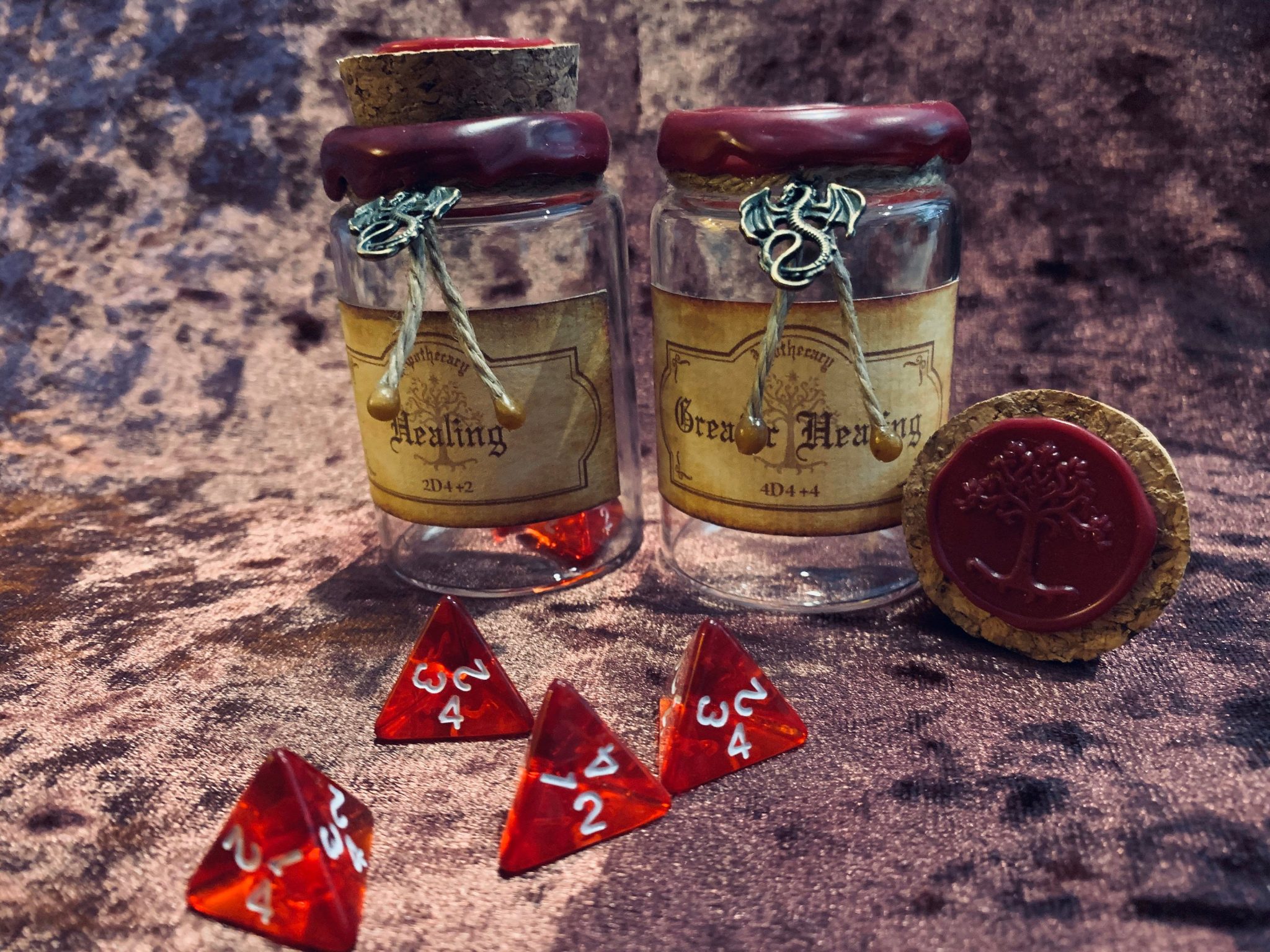 Dungeons and Dragons 2 set Healing Potions for RPG gift games Props