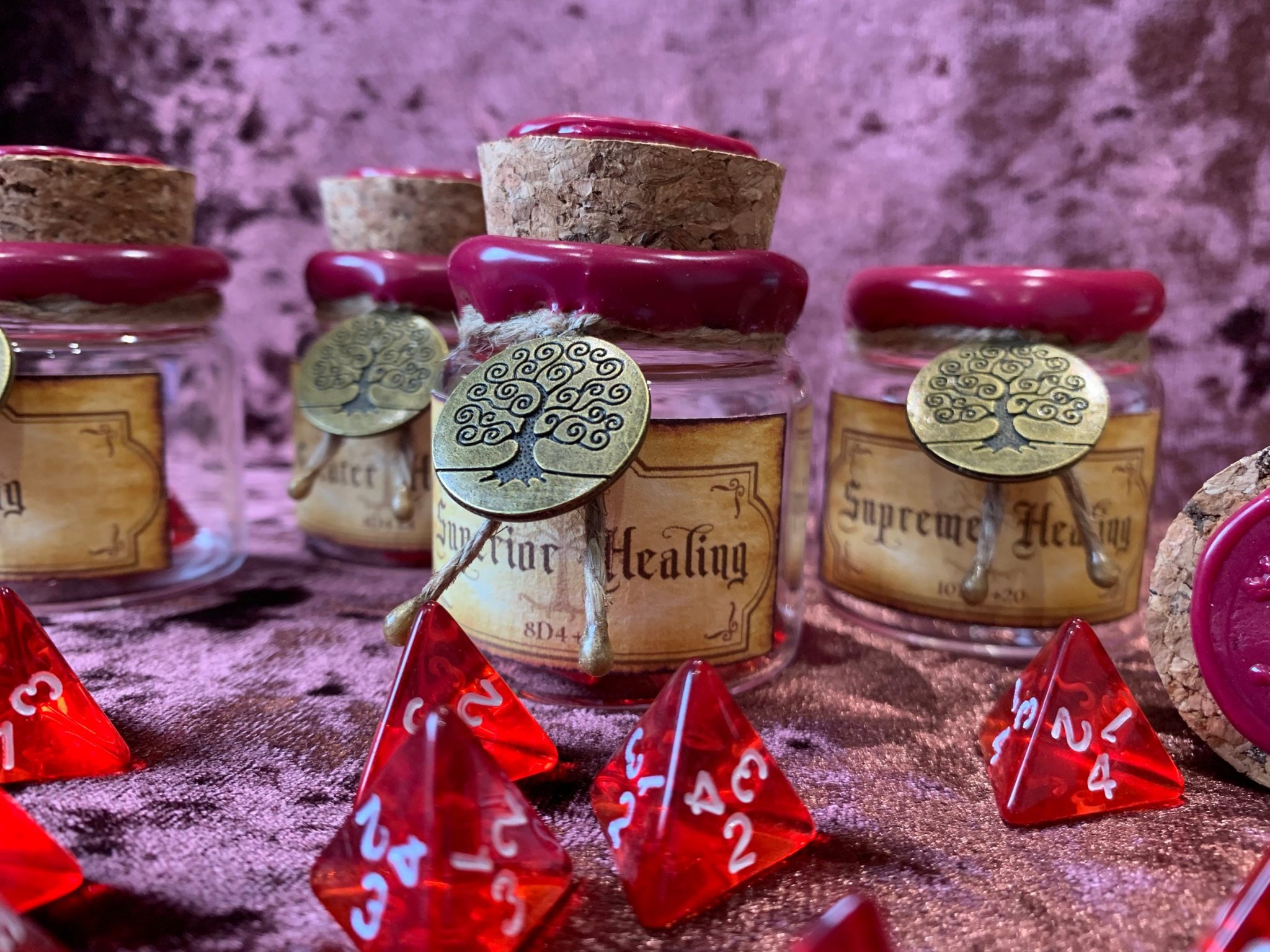 Dungeons and Dragons 4 set Healing Potions for RPG gift games Props.