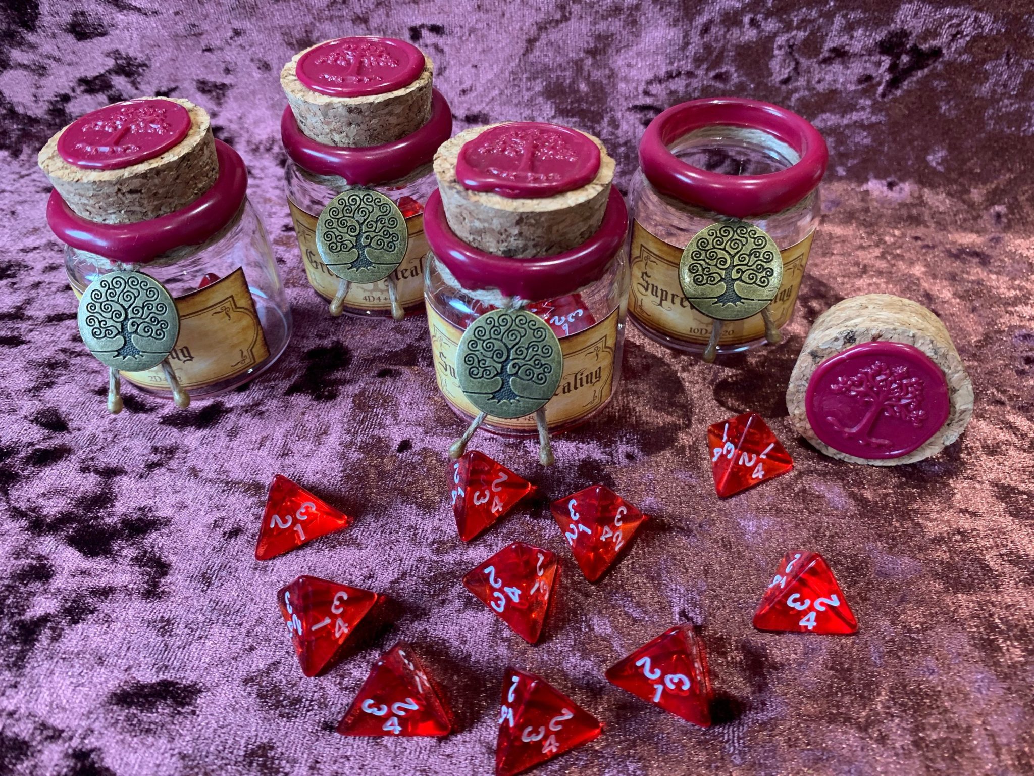 Dungeons and Dragons 4 set Healing Potions for RPG gift games Props.