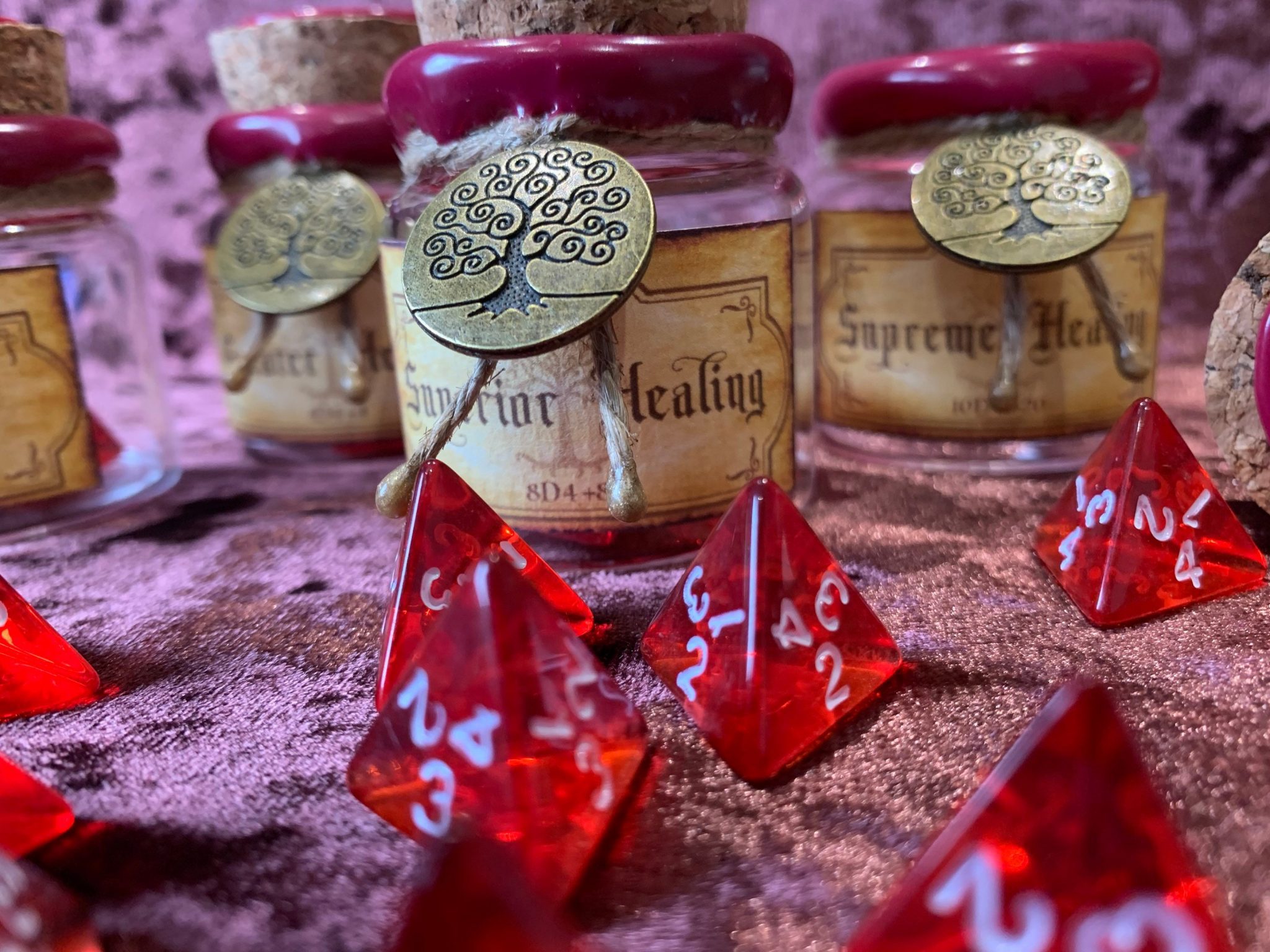 Dungeons and Dragons 4 set Healing Potions for RPG gift games Props.