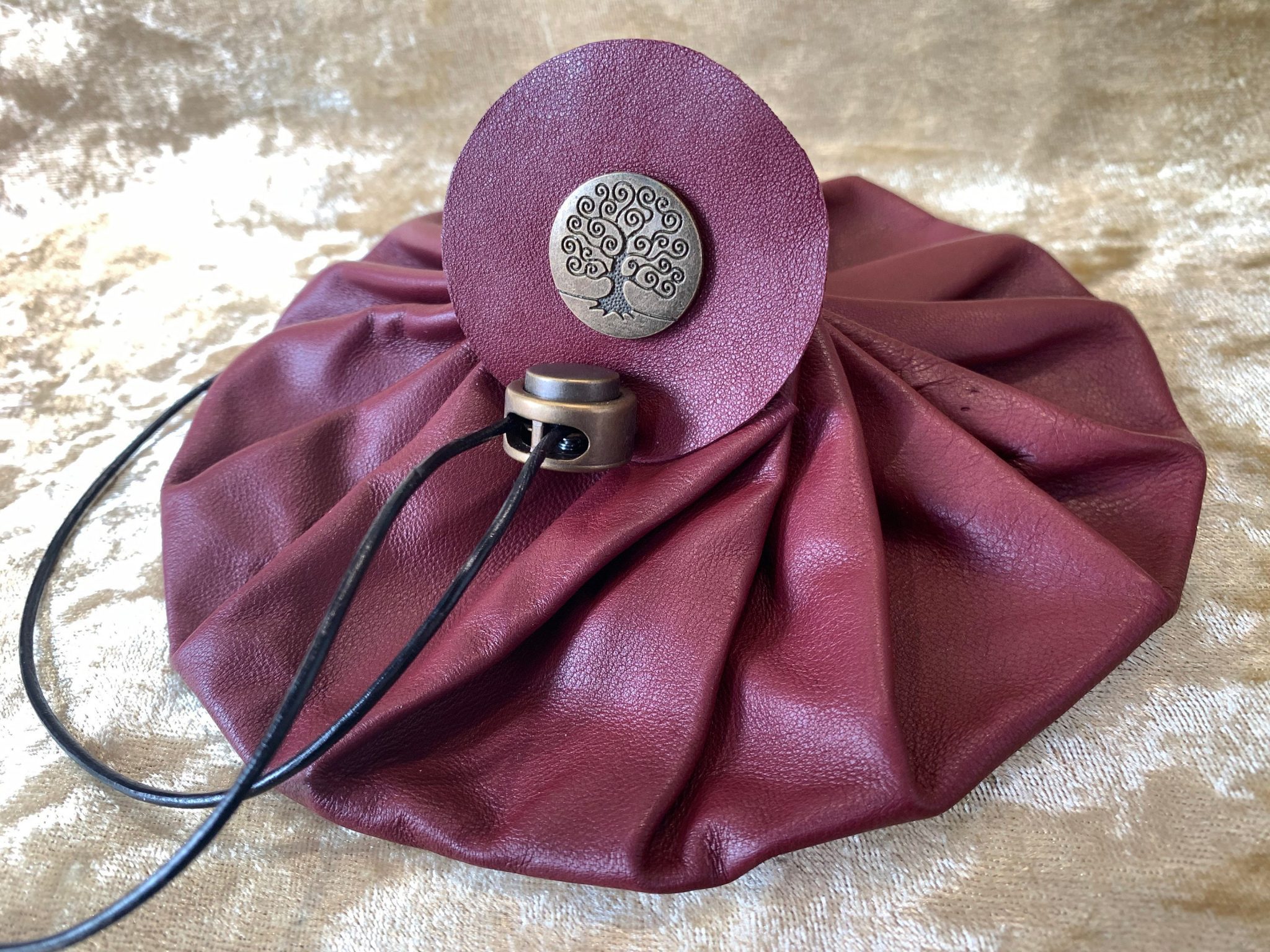 Dungeons and Dragons Large Genuine Real Luxury Handmade Leather Dice Bag