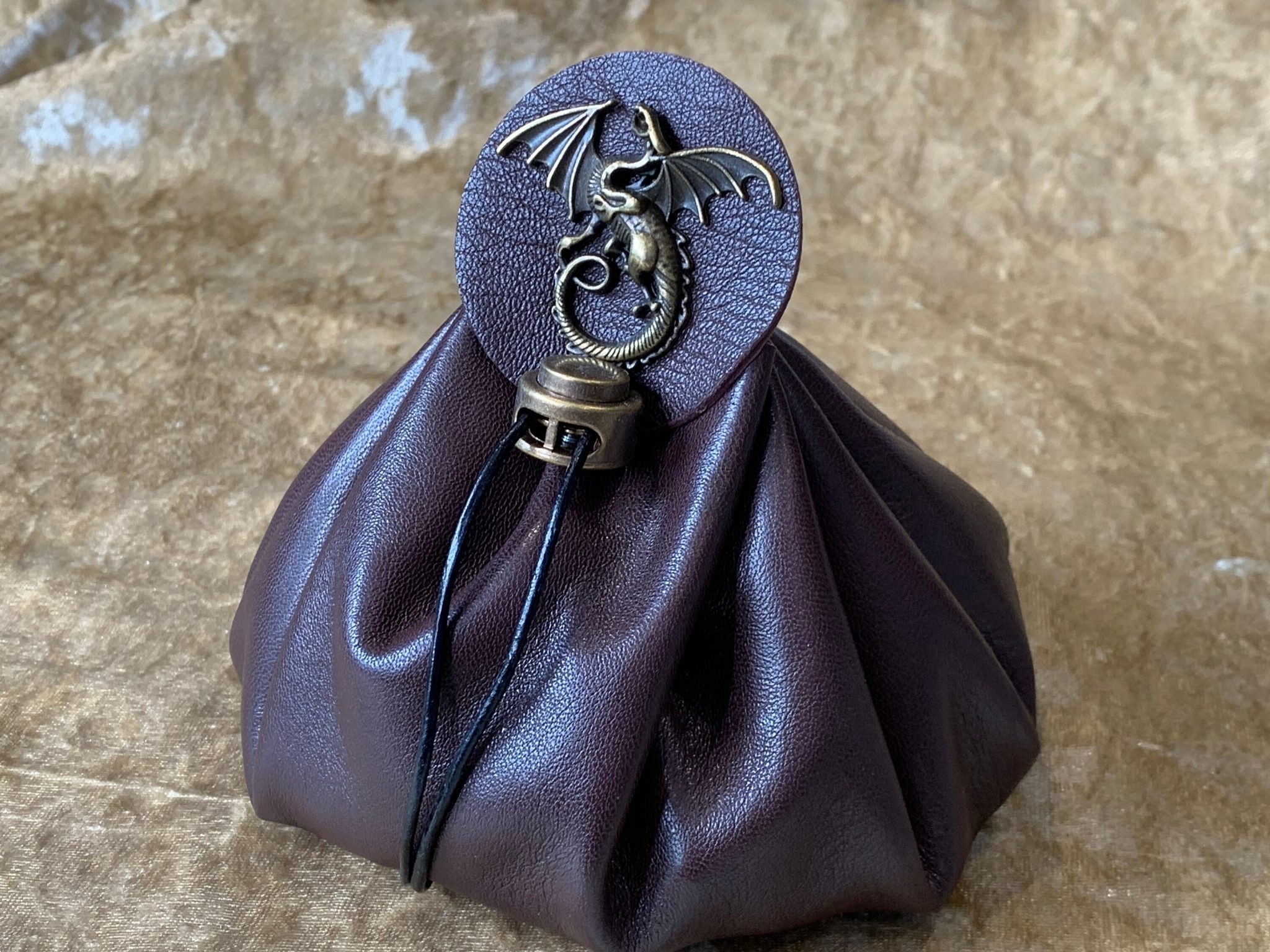 Dungeons and Dragons Leather Dice Bag DnD Dice Bags Gifts Coin Pouch