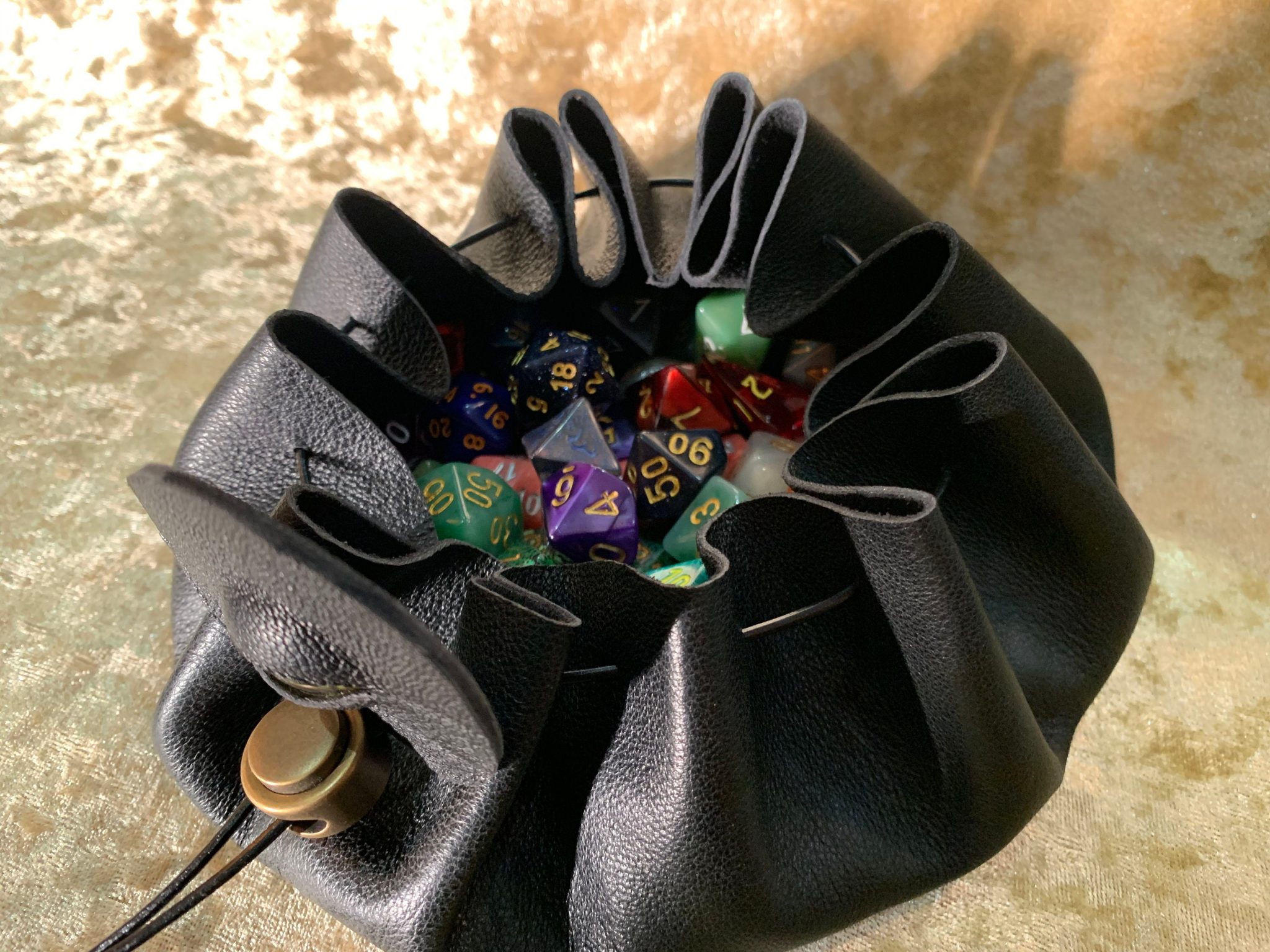 Dungeons and Dragons Large Genuine Real Luxury Leather Dice Bag DnD ...