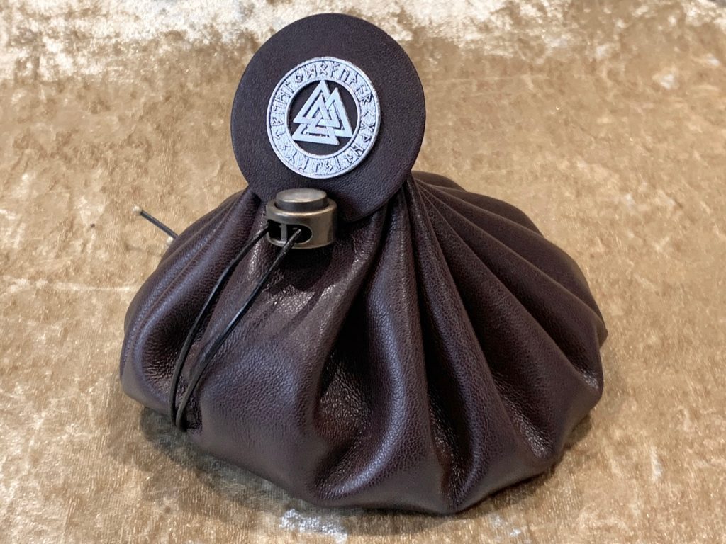 Dungeons and Dragons Vikings Valknut Large Genuine Real Luxury Leather ...