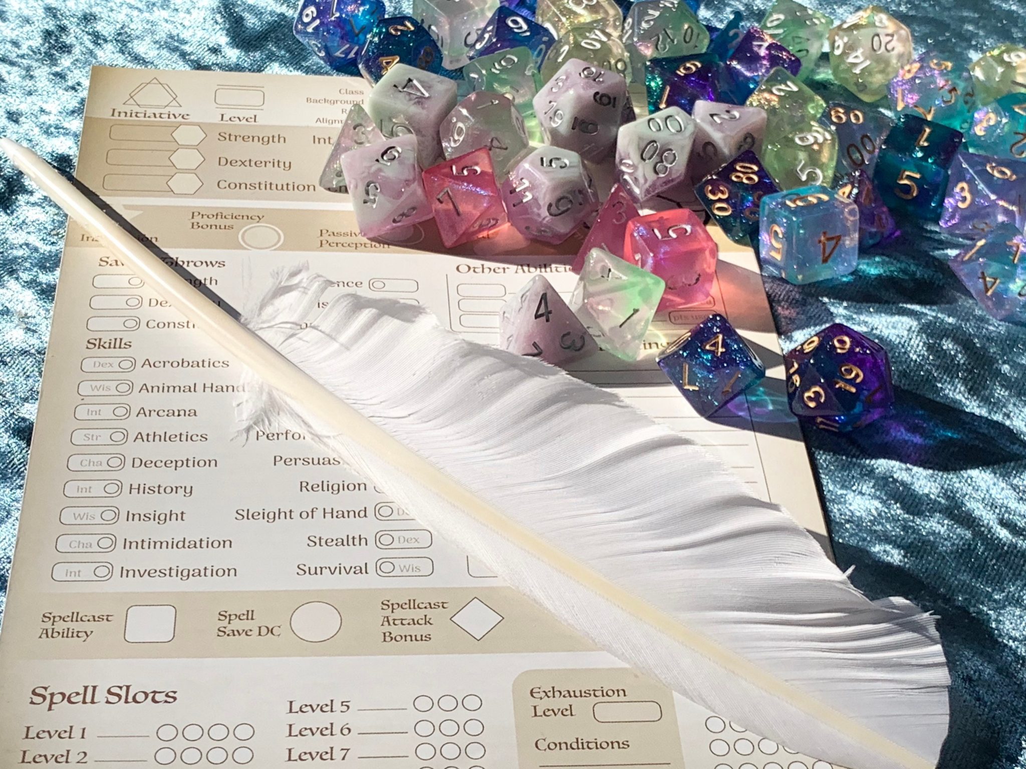 Feather Ballpoint Pen for RPG Games like Dungeons and Dragons...