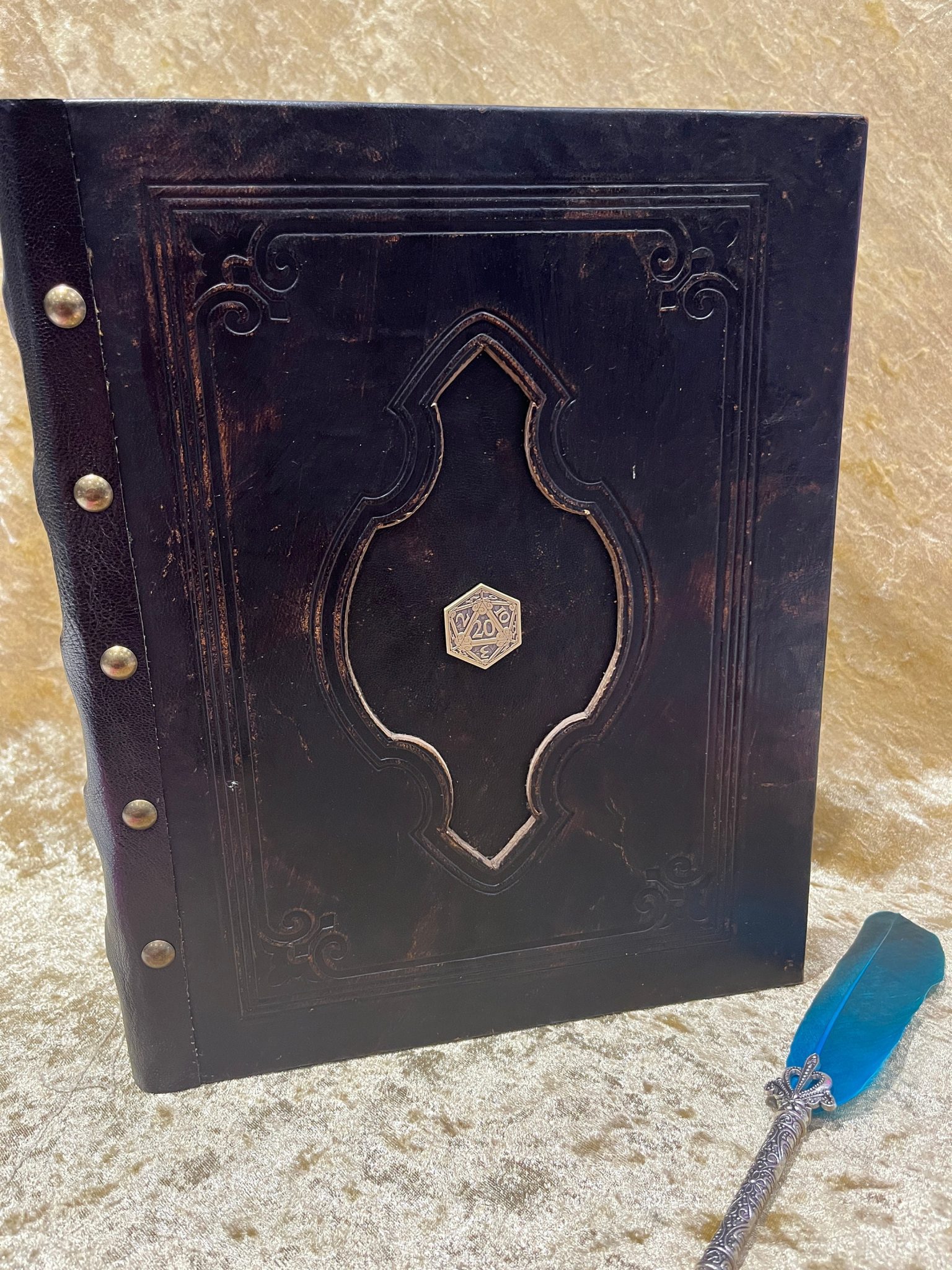 Leather Binder A4 Fantasy D20 Dungeons and Dragons, Witchcraft