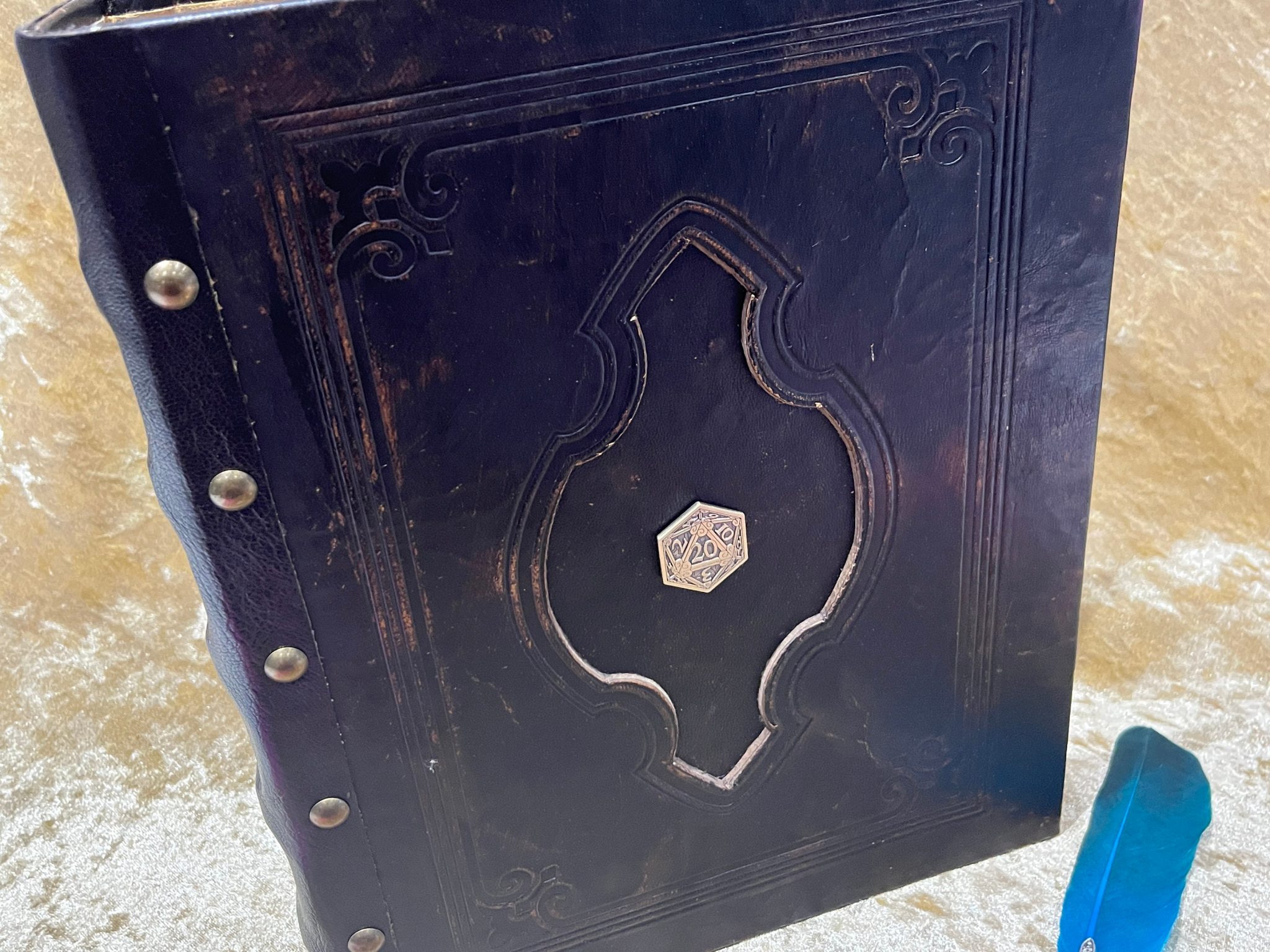 Leather Binder A4 Fantasy D20 Dungeons and Dragons, Witchcraft