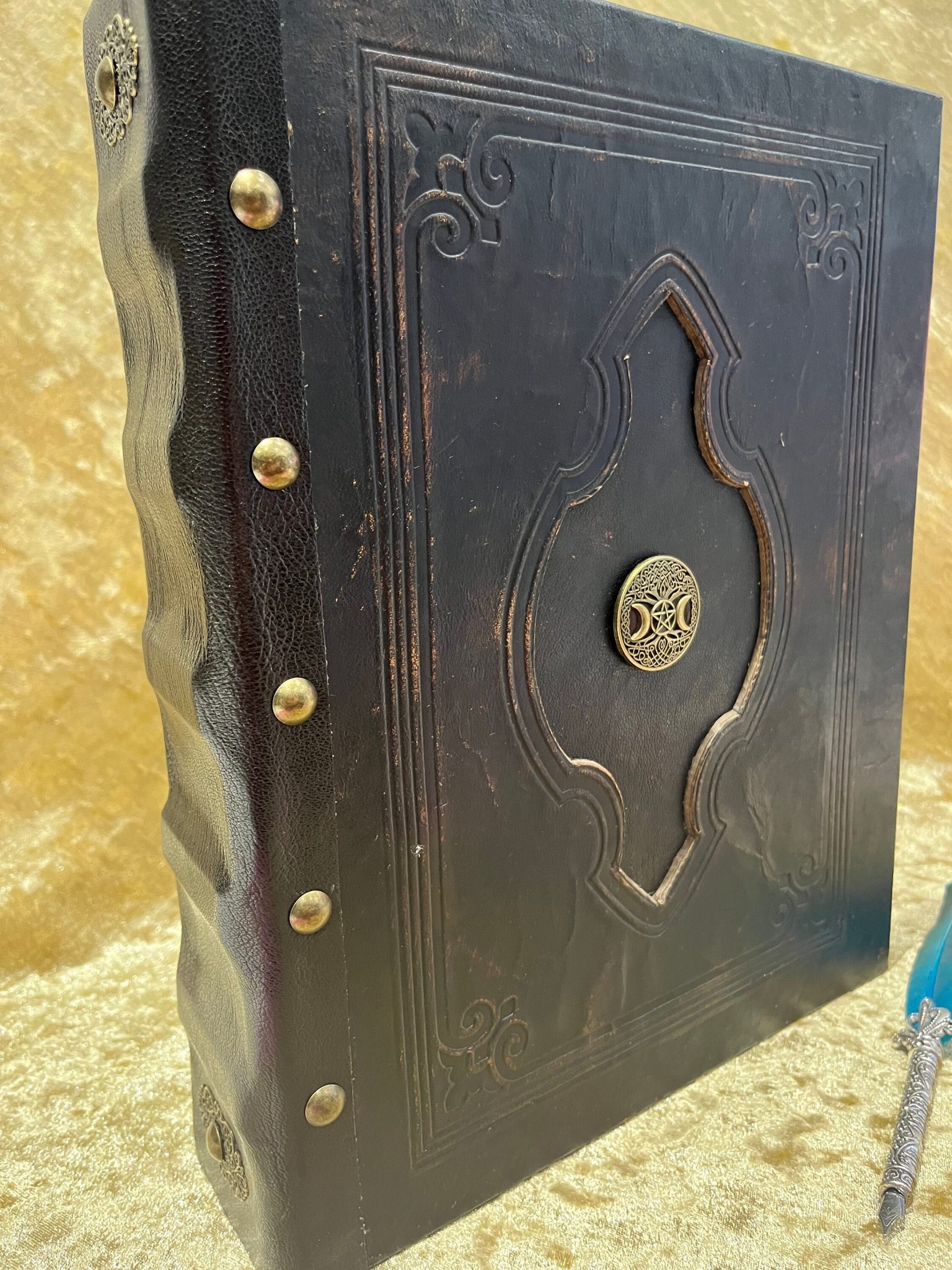 Leather Binder A4 Fantasy'Triple Godess' Dungeons & Dragons, Witchcraft