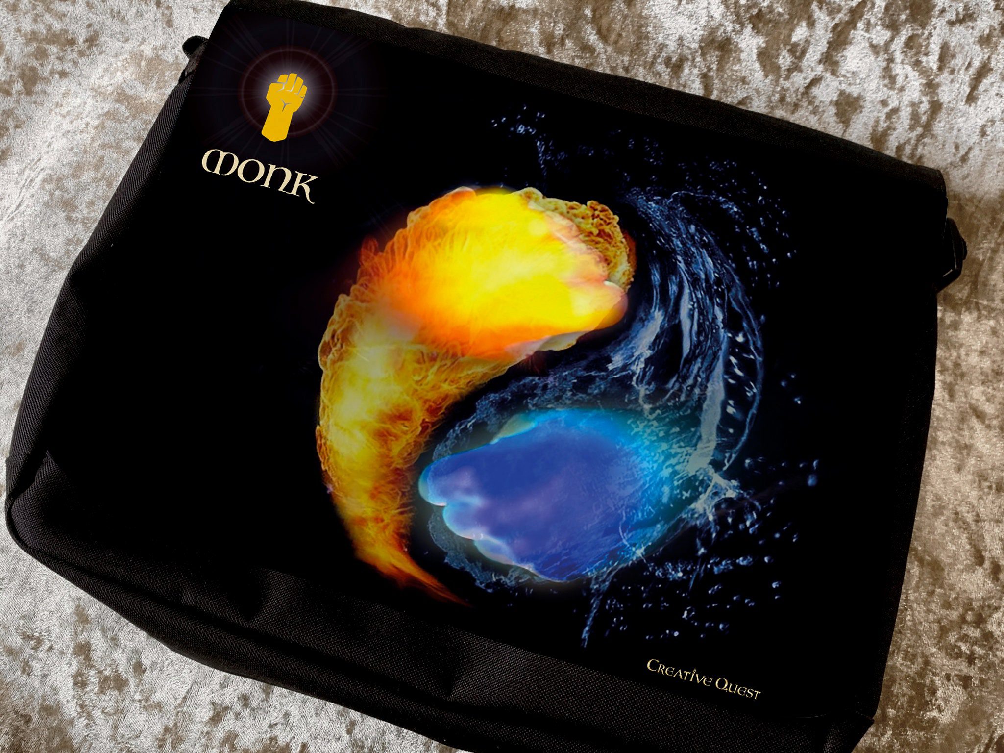 Monk Class Messenger Bag Dungeons and Dragons. Fantasy rpg Bag LARGE ...