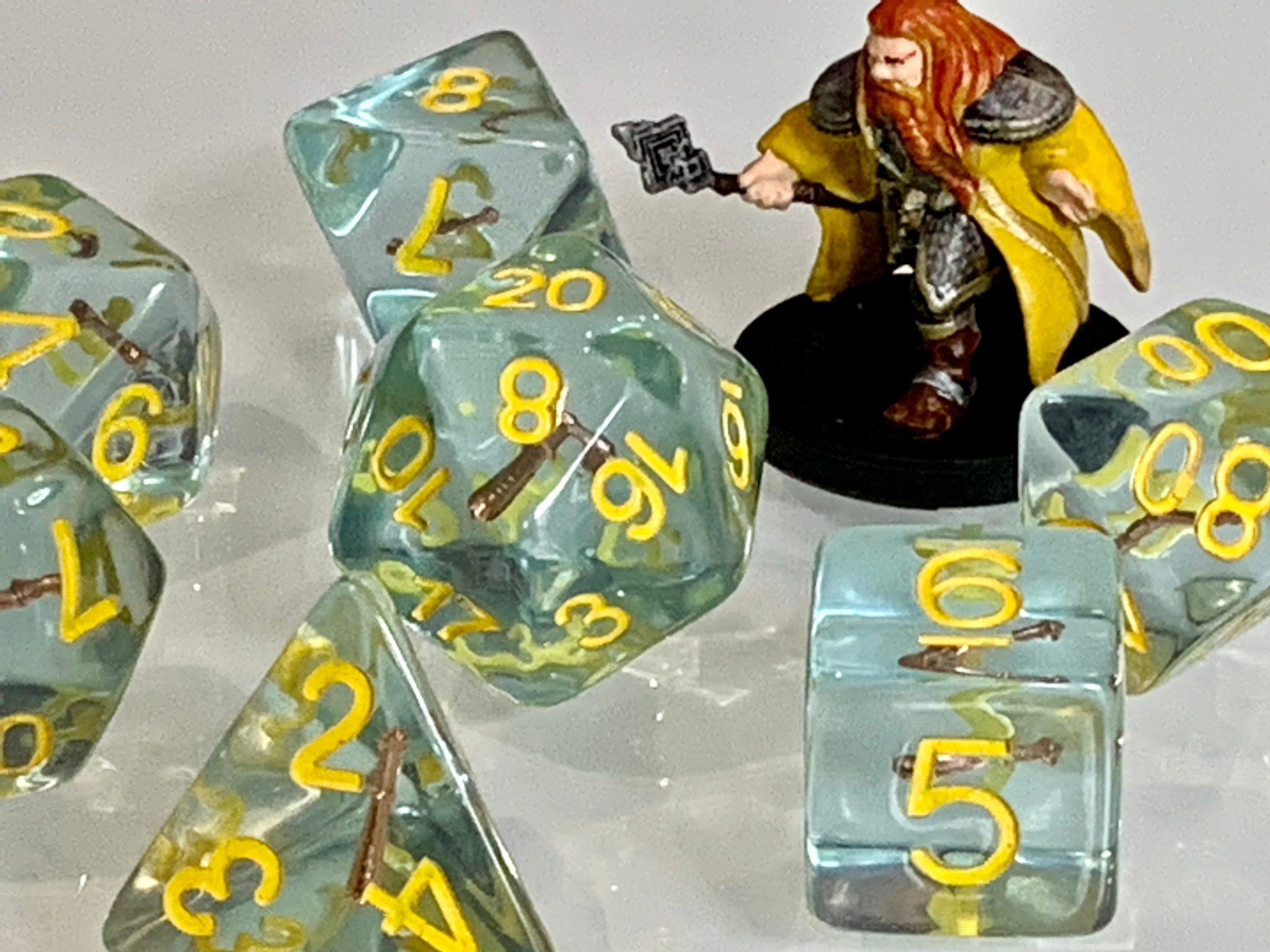 Cleric Class Dice Channel Divinity Polyhedral Set for RPG Games like D&D