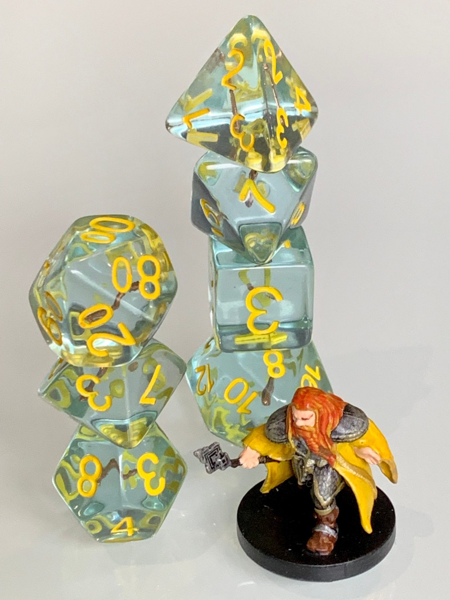 Cleric Class Dice Channel Divinity Polyhedral Set for RPG Games like D&D