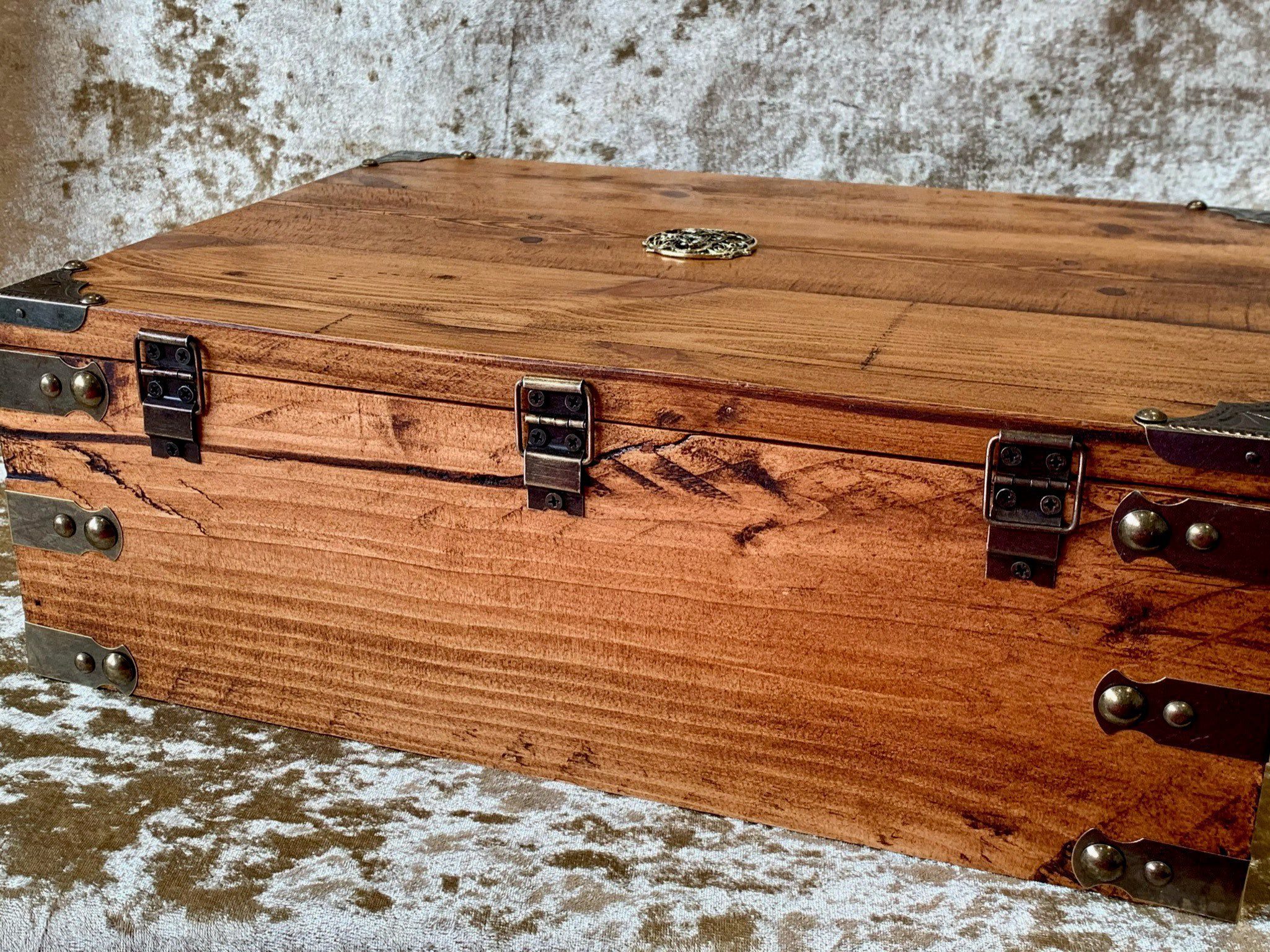 Wooden book box rpg Dice Chest Antique Dungeons & Dragons Celtic