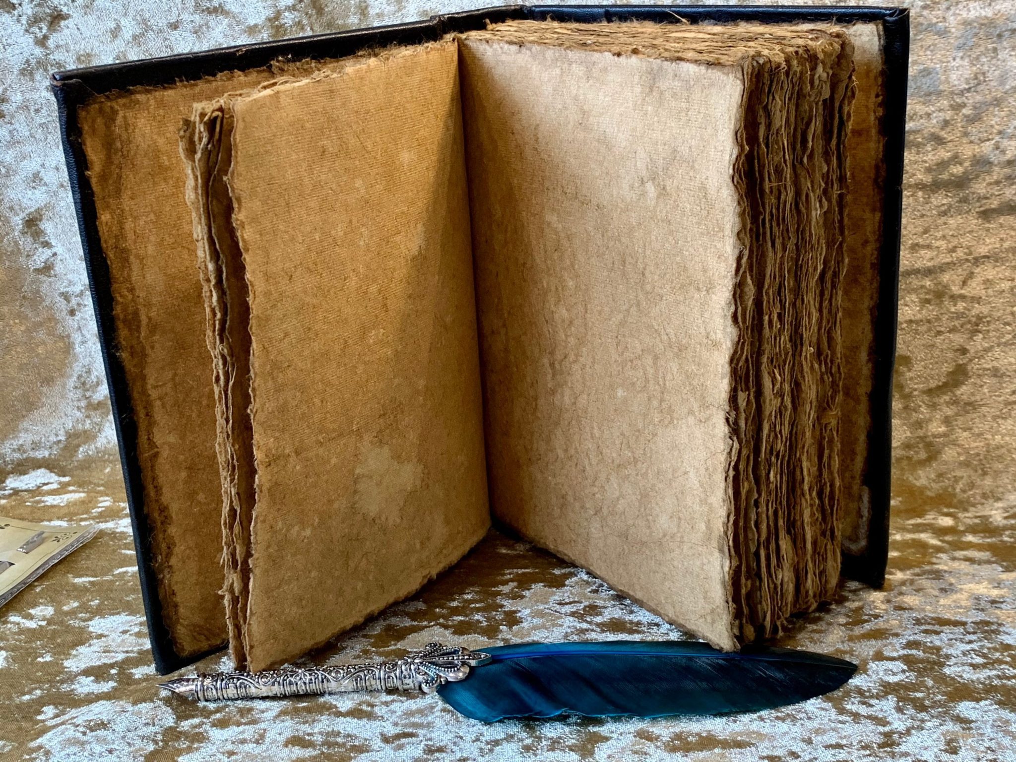 Leather A5 Dragon Notebook, Tome, Grimoire, Spell Book, with Fantasy ...