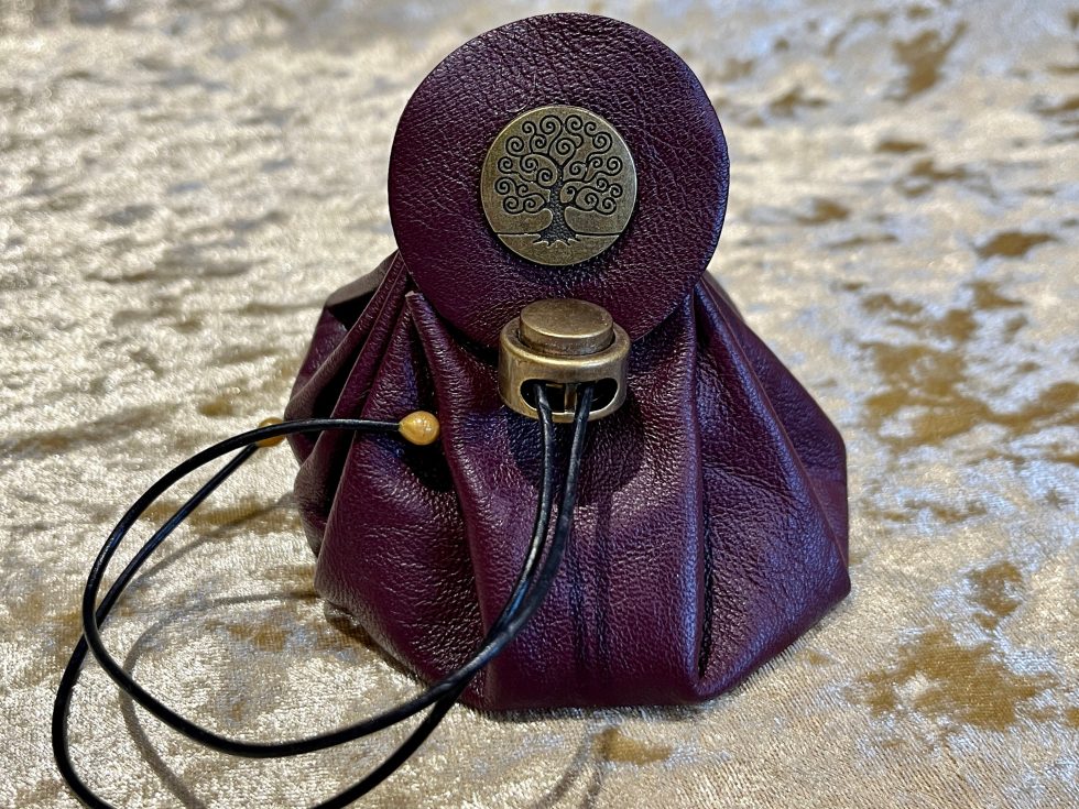 Dice Bag Dungeons and Dragons Leather Regular Dice Bag DnD Dicebag Coin ...