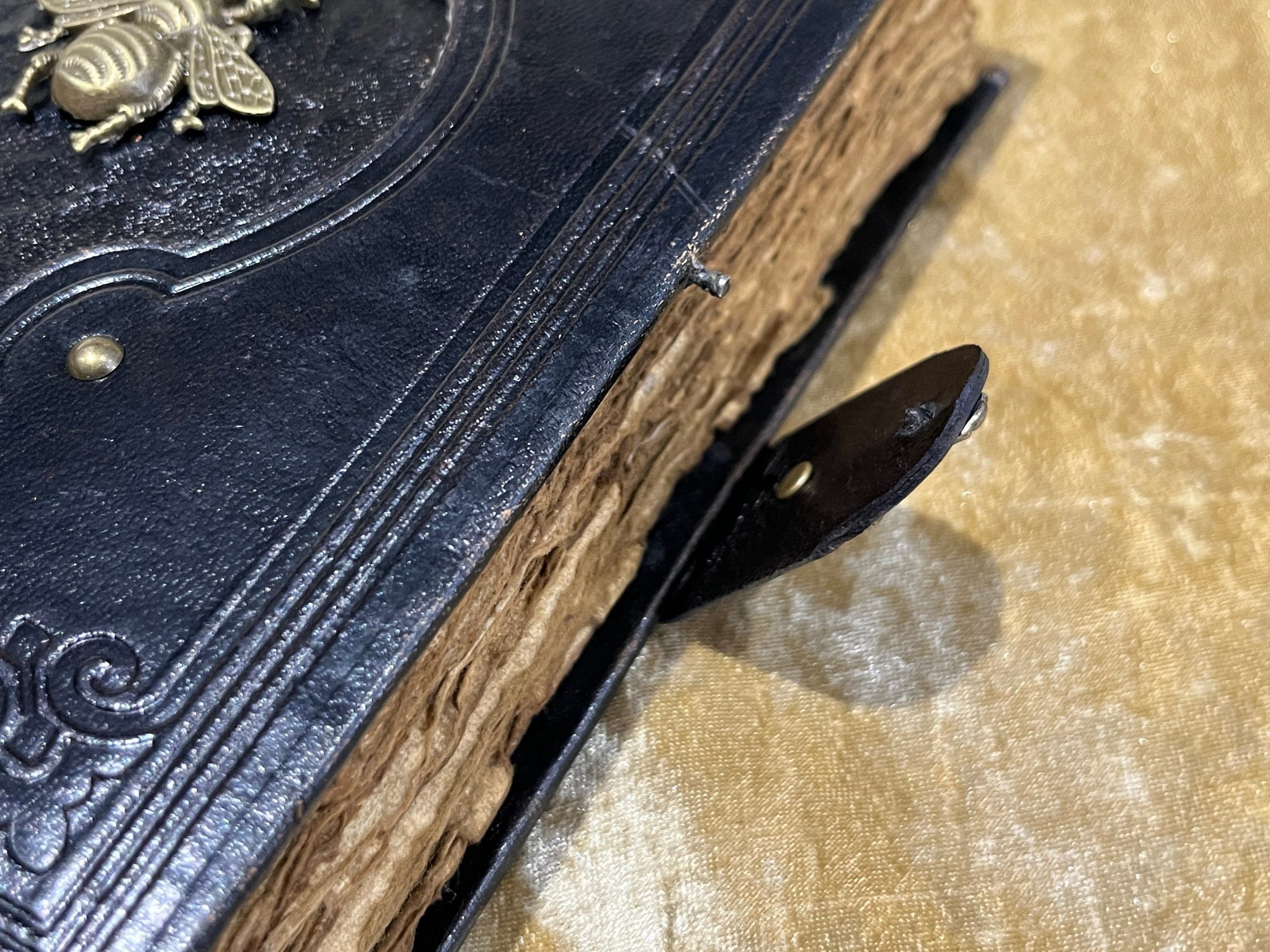 Leather A5 Notebook, Tome, Grimoire, Spell Book with Fantasy ...