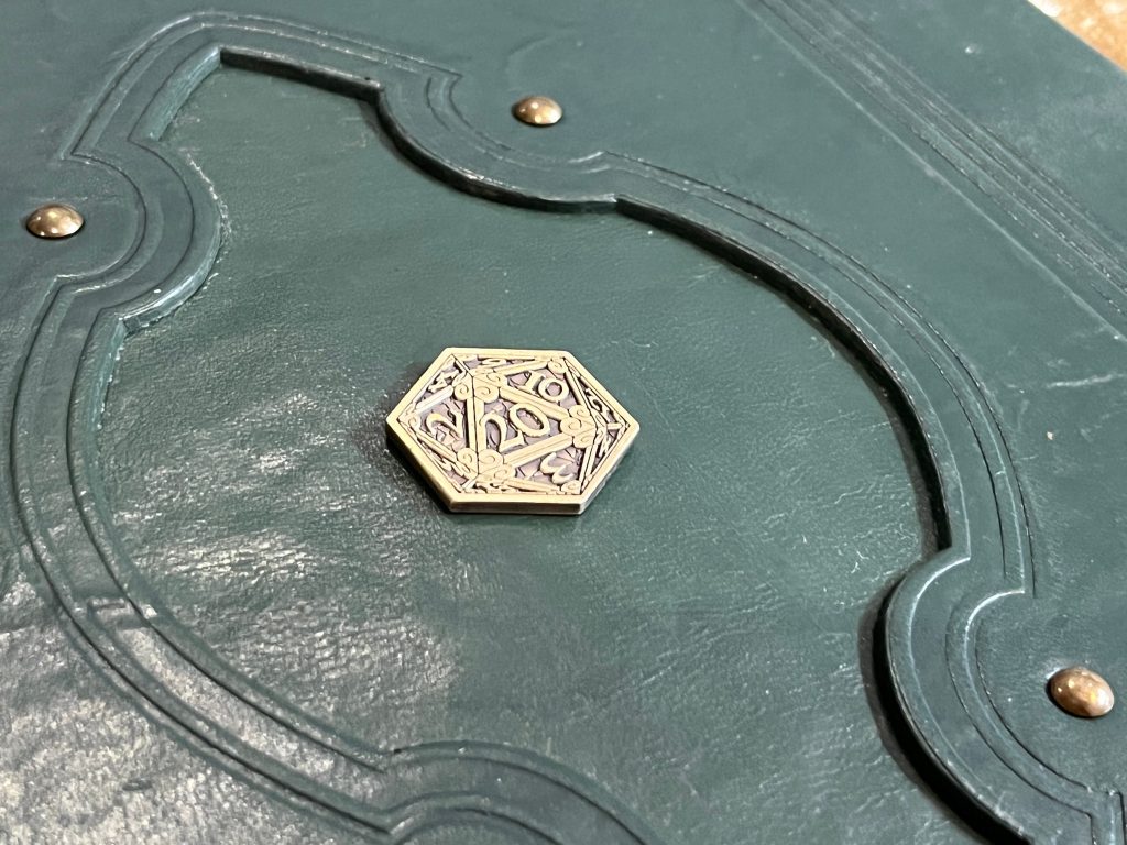Leather Binder A4 Fantasy D20 Crit D&D, RPG, Prop, Weddings, Tome Book ...
