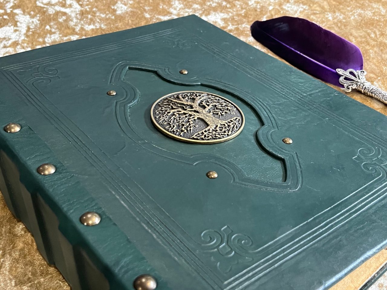 Leather Binder A4 Fantasy Tree of Life D&D, RPG, Prop, Weddings, Tome ...