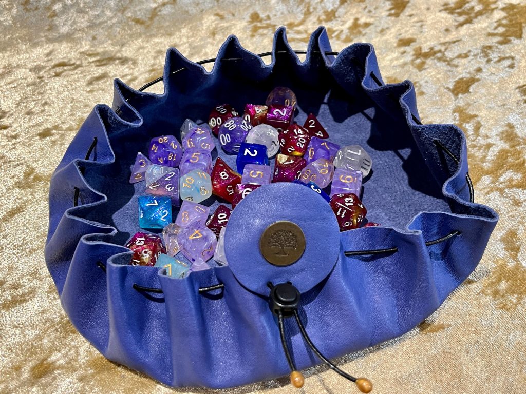 Leather Dice Bag Pouch for Dungeons and Dragons, RPG and Cosplay ...