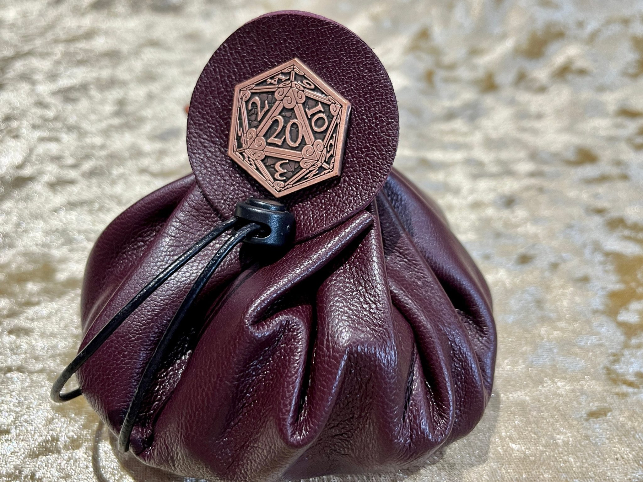 Leather Dice Bag Pouch for Dungeons and Dragons, RPG and Cosplay ...