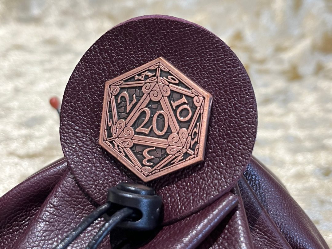 Leather Dice Bag Pouch for Dungeons and Dragons, RPG and Cosplay ...